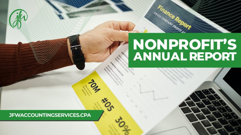 Understanding The Nonprofit Annual Report The Basics Downloadable Template JFW Accounting